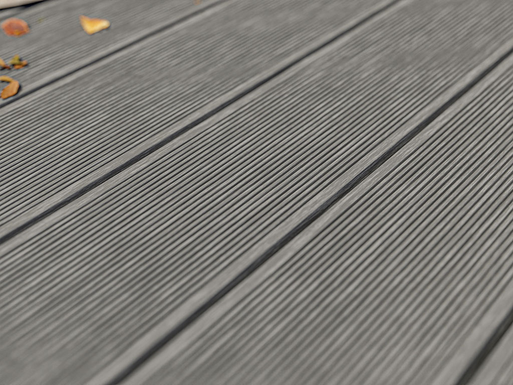 Terrasplank WPC grijs houtlook | Composiet vlonderplanken ...