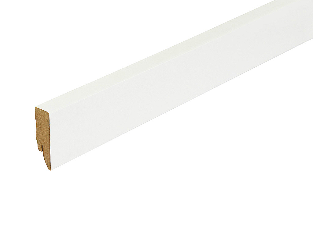 Vierkante plint wit overschilderbaar (MDF-kern) | Sierplinten | Plinten ...