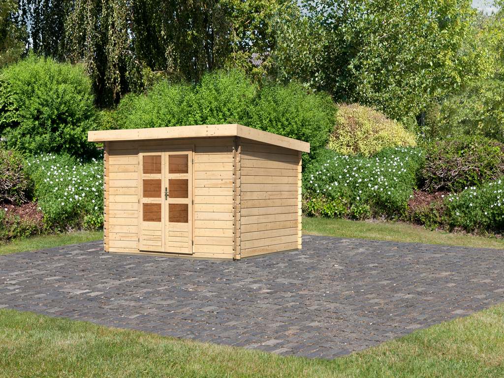 Tuinberging blokhut Bastrup 7 28 mm natuurlijke afwerking | Alle ...